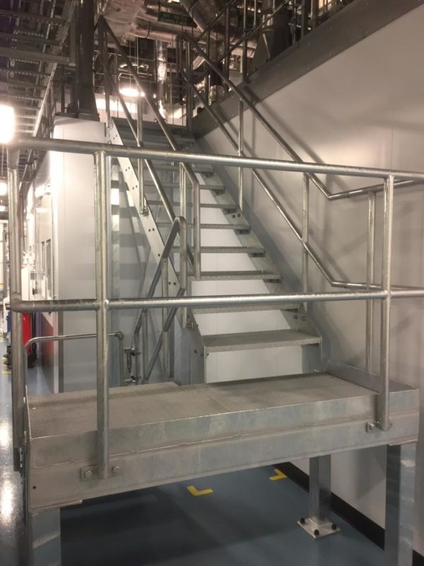 Galvanized steel access stairs – Mungret Engineering Limerick