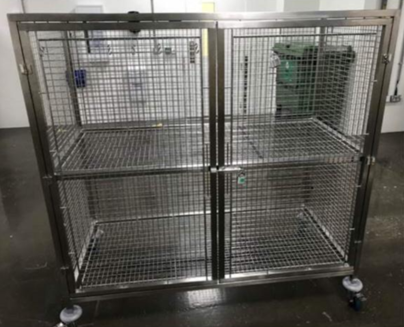 Stainless steel mobile cage – Mungret Engineering Limerick